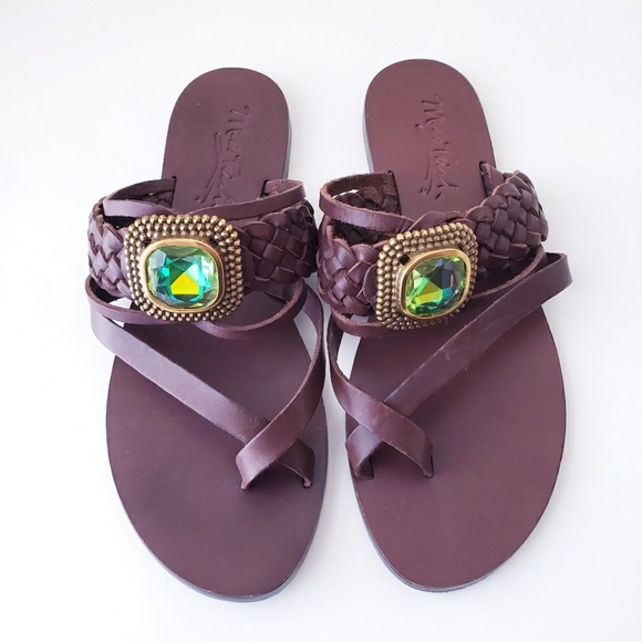 Miss Trish | Shoes | Vintage Miss Trish Brown Leather Sandals | Poshmark